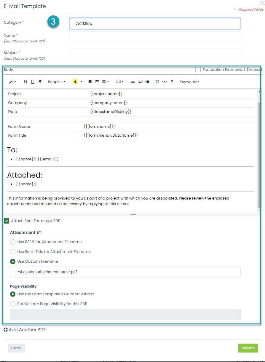 Managing E-Mail Templates